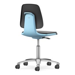 bimos Arbeitsstuhl Labsit mit Rollen Sitz-H.450-650 mm Skintec blau (9123-4000-3277-521)