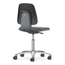 bimos Arbeitsstuhl Labsit mit Rollen Sitz-H.450-650 mm Skintec anthrazit (9123-4000-3285-521)