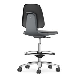 bimos Arbeitsstuhl Labsit mit Rollen Sitz-H. 560-810 mm Skintec anthrazit (9125-4000-3285-525)
