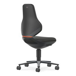 bimos ESD Texon Stuhl mit Rollen Sitzh&ouml;he 450-620mm Stoff schwarz (9173E-9801)