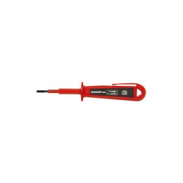 Gedore RED Pr&uuml;fschraubendreher mit Schlagz&auml;hler, Messbereich max. 250 Volt, mit Abrutschschutz, Phasenpr&uuml;fer, R38120312 (3301419)