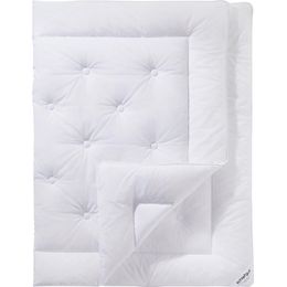 Microfaserbettdecke Schlafgut "Pure", wei&szlig;, B:155cm L:220cm, Bettdecken Bezug: 100% Baumwolle. Bettdecken F&uuml;llung: 100% Polyester, Bettdecken, Microfaserbettdecke, Bettdecke in 135x200 cm und weiteren Gr&ouml;&szlig;en, f&uuml;r Sommer oder Winter