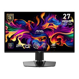 MSI OLED-Monitor "MAG 274QP QD-OLED X24", Energieeffizienz: E (A-G), schwarz, Monitore, neig-, schwenk-, h&ouml;henverstellbar, Pivot