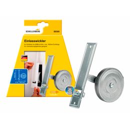 Einlass-Gurtwickler Schellenberg "f&uuml;r das Rollladensystem Maxi, Unterputz-Montage", silber (silberfarben), B:5cm H:20,8cm, Gurtwickler, Rollladen Einlasswickler 18,5 cm Lochabstand, verzinkt