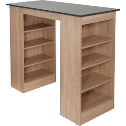 Bartisch respekta "Merle", eiche s&auml;gerau nachbildung, grau, B:103cm T:50cm, Tische, Bartisch, Breite 103 cm, Belastbarkeit bis zu 40 kg
