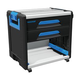 Gedore Werkzeugbox WorkMo B2, 2 Schubladen, 1 Fach, Plastik/Alu, mit Zubeh&ouml;r abschlie&szlig;bar, leer, Werkzeug-Mobil 1110 WM-221 (2954338)