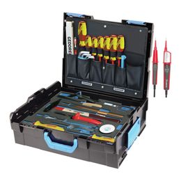 Gedore Werkzeugkoffer L-BOXX 136, Set 36-teilig, gef&uuml;llt, Werkzeug f&uuml;r Elektriker, im Kunststoffkoffer, 1100-02 (2658208)
