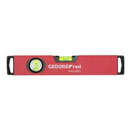 Gedore RED Wasserwaage, 600 mm lang, mit Vertikal- und Horizontal-Libelle, Messgenauigkeit +/- 0,5 mm/m, R94100075 (3301436)