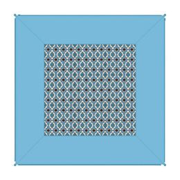 Bent Teppich Carpet Caribbean, blau