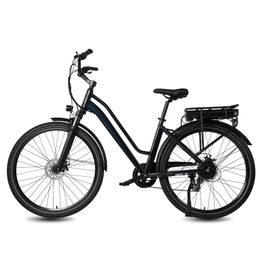 Maxtron Urban 7, City-E-Bike, unisex, 28" Zoll, dunkelblau