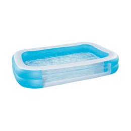 Happy People Planschbecken Family Pool 262x175x50cm Sichtfenster Garten Pool Kinderpool