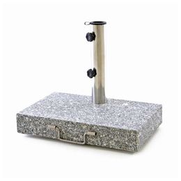 Vcm Sonnenschirmst&auml;nder 25 kg Granit grau rechteckig 45 x 28 cm