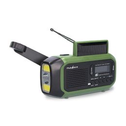 Nedis RDDBCR2000 gr&uuml;n Notfallradio (DAB+, Wecker, tragbar)
