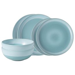 like. by Villeroy & Boch Basic-Set Perlemor Aqua 6er Set