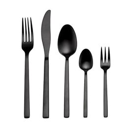 ECHTWERK Tafelbesteck Set 30tlg PURE BLACK - Shiny