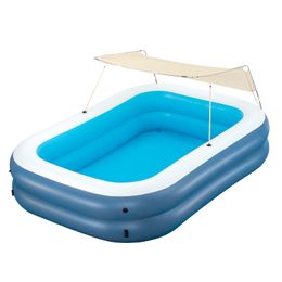 Bestway Family Pool Summer Bliss mit Sonnendach 254x178x140cm Planschbecken