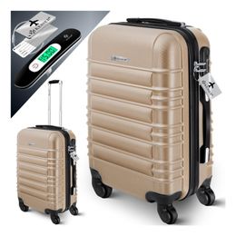 Kesser&reg; Reisekoffer Hartschalen-Koffer Inkl. Kofferwaage + Gep&auml;ckanh&auml;nger Trolley Gep&auml;ck Rollkoffer Zahlenschloss 4 Rollen ABS-Hartschale Teleskopgriff