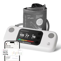 Withings BPM Vision Oberarm-Blutdruckmessger&auml;t (Smartes Blutdruckmessger&auml;t, bis zu 8 Personen k&ouml;nnen ihre Messwerte mit der (Withings-) App erfassen, 2,8 Zoll LCD-Farbbildschirm, TripleTrust&trade;-Messung, FlexiFit&trade; Manschette, einfache Blutdruckmessungen und E