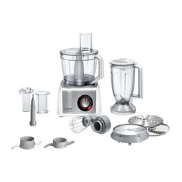 Bosch MC812S814 K&uuml;chenmaschine Foodprocessor wei&szlig;/Edelstahl