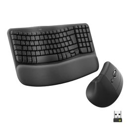 Logitech Maus Wave Keys Lift Combo Graphite