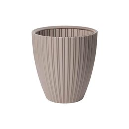 GARDEN ID Blumentopf &ndash; Garten-ID &ndash; Elegant &ndash; 40 x 42 cm &ndash; F&uuml;r Garten, Balkon oder Innenr&auml;ume &ndash; Taupe