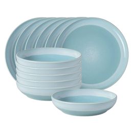 like. by Villeroy & Boch Tafelservice Perlemor Aqua 12er Set