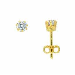 Adelia&acute;s Paar Ohrh&auml;nger ADELIA&acute;S "Damen Goldschmuck", gold, Ohrringe, Damen, Damen, Gold, 333 Gold mit Zirkonia Goldschmuck f&uuml;r Damen
