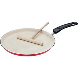 Cr&ecirc;pepfanne GSW, rot (rot, creme), &Oslash;:26cm, Pfannen, Induktion