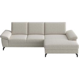 Sit & More Ecksofa SIT & MORE "Chelsea", nature, B:264cm H:89cm T:174cm, 100% Polyester, Sofas, Ecksofa, optional mit Bettfunktion und Bettkasten