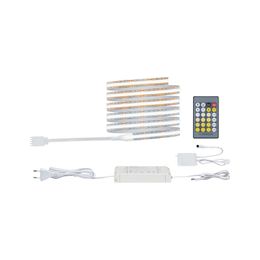 Paulmann LED-Streifen "MaxLED 500 Basis Set 1,5m 10W 230/24V silber Kunststoff", silber (silberfarben), Flammen 1 Stk., Lichterketten, Full-Line COB 2700-6500K TunableWhite, LED-Streifen
