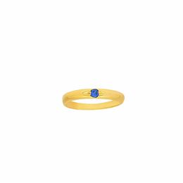 Adelia&acute;s Kettenanh&auml;nger ADELIA&acute;S "Anh&auml;nger Taufring 333 Gold ( 8K ) mit Saphir", gold, Schmuckanh&auml;nger, M&auml;dchen, Gold, Kettenanh&auml;nger, Goldanh&auml;nger Taufring