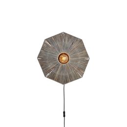 GOOD & MOJO Wandleuchte "Panama", grau (dunkelgrau), 1, &Oslash; 45cm, Leuchten, Wandleuchte