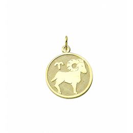 Adelia&acute;s Kette mit Anh&auml;nger ADELIA&acute;S "Damen & Herren 333 Gold Sternzeichen Anh&auml;nger Widder &Oslash; 16 mm", gold, Halsketten, Herren, Gold, Schmuckset - Set mit Halskette