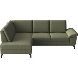Sit & More Ecksofa SIT & MORE "Chelsea", olive, B:249cm H:89cm T:190cm, 100% Polyester, Sofas, Ecksofa, optional mit Bettfunktion und Bettkasten