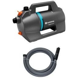 Gartenpumpe Gardena "5000 Silent Saugschlauch-Set", anthrazit, Pumpen, inkl. 7m Saugschlauch