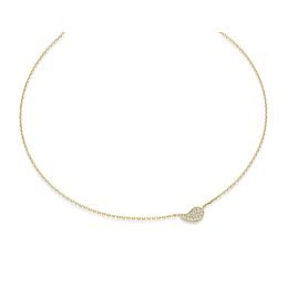 Adelia&acute;s Kette ohne Anh&auml;nger ADELIA&acute;S "Collier Halskette aus 333 Gelbgold", gold, Halsketten, Herren, 45cm, Gold, mit Zirkonia