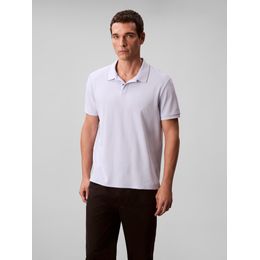 Poloshirt Calvin Klein "SS RFND PQ TPPD CLSS", Herren, Gr. XXL, blau (xenon blau), Piqu&eacute;, Obermaterial: 100% Baumwolle, klassisch normal, Rundhals, eingesetzt angesetztes B&uuml;ndchen, Shirts, Mit Rundhalsausschnitt