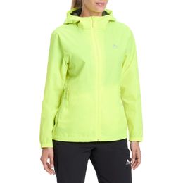 Regenjacke McKINLEY "DA.-REGENJACKE KEREOL IV W", Damen, Gr. 38, gelb light, Obermaterial: 100% Polyester, Jacken Regenjacke, sportlicher Stil, mit AQUAMAX-Technologie, winddicht, atmungsaktiv