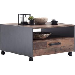 Couchtisch Home Affaire "Tanum", old wood, matera, B:70cm H:40cm T:70cm, Tische, Couchtisch Eckige Couchtische