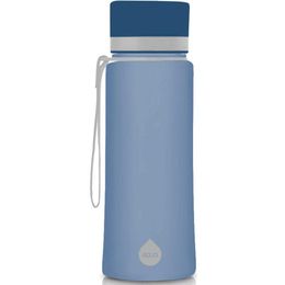 Trinkflasche Equa "Plain Midnight", blau (transparent, hellblau), H:21cm, Tritan, Trinkflaschen, Trinkflasche, Tritan-Kunststoff, 600 ml