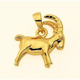 Adelia&acute;s Kette mit Anh&auml;nger ADELIA&acute;S "Damen & Herren 585 Gold Sternzeichen Anh&auml;nger Steinbock", gold, Halsketten, Damen, Gold, Schmuckset - Set mit Halskette