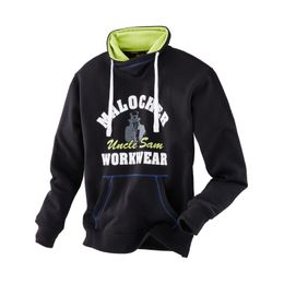 Hoodie Uncle Sam "Sweatshirt royaltte", Herren, Gr. L, schwarz, royal, limette, Obermaterial: 65% Polyester PES. 35% Baumwolle CO., Sweatshirts Hoodie