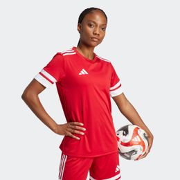 Fu&szlig;balltrikot adidas Performance "SQUA25 JSY W", Damen, Gr. XXL, rot (team power rot 2, wei&szlig;), Obermaterial: 100% Polyester, Rundhals, Trikots Fu&szlig;balltrikot