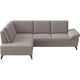 Sit & More Ecksofa SIT & MORE "Chelsea", taupe, B:249cm H:89cm T:190cm, 100% Polyester, Sofas, Ecksofa, optional mit Bettfunktion und Bettkasten