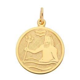 Adelia&acute;s Kettenanh&auml;nger ADELIA&acute;S "333 Gold Sternzeichen Anh&auml;nger Wassermann &Oslash; 16 mm", gold, Schmuckanh&auml;nger, Damen, Wassermann, Gold, Kettenanh&auml;nger, Goldschmuck f&uuml;r Damen & Herren