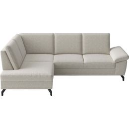 Sit & More Ecksofa SIT & MORE "Chelsea", nature, B:249cm H:89cm T:190cm, 100% Polyester, Sofas, Ecksofa, optional mit Bettfunktion und Bettkasten