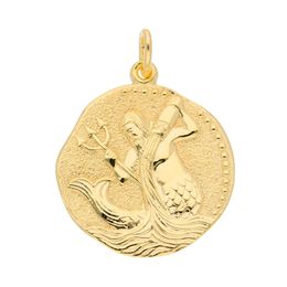 Adelia&acute;s Kettenanh&auml;nger ADELIA&acute;S "333 Gold Sternzeichen Anh&auml;nger Wassermann &Oslash; 18,2 mm", gold, Schmuckanh&auml;nger, Damen, Wassermann, Gold, Kettenanh&auml;nger, Goldschmuck f&uuml;r Damen & Herren