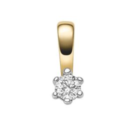 Adelia&acute;s Kettenanh&auml;nger ADELIA&acute;S "Anh&auml;nger 585 Gold ( 14K ) mit 1 Brillant ( 0,1 ct )", silber, Schmuckanh&auml;nger, Damen, 0,1 VVS = sehr sehr kleine Einschl&uuml;sse, Gold, Kettenanh&auml;nger, Goldanh&auml;nger