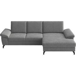 Sit & More Ecksofa SIT & MORE "Chelsea", anthrazit, B:264cm H:89cm T:174cm, 100% Polyester, Sofas, Ecksofa, optional mit Bettfunktion und Bettkasten