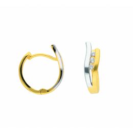 Adelia&acute;s Paar Creolen ADELIA&acute;S "Damen Goldschmuck", gold, Ohrringe, Damen, Damen, Gold, mit Zirkonia Goldschmuck f&uuml;r Damen